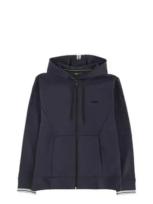 BOSS Regular Fit Zipper Hoodie - Blue