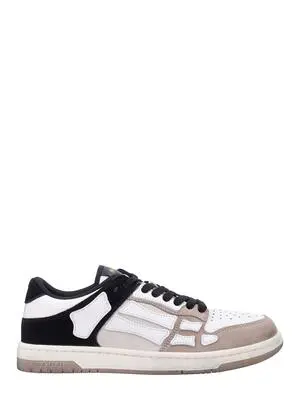 Amiri Skel Top Low Sneakers - Black White Beige