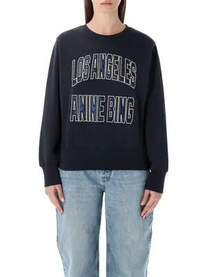 ANINE BING Harry Shrunken Sweatshirt - Vintage Black