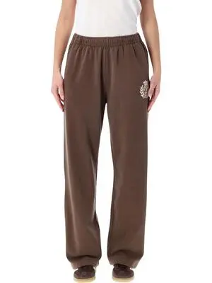 SPORTY & RICH Ny Crest Sweatpants - Brown