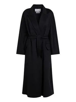 Max Mara Cashmere Wrap Coat - Blue