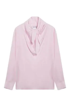 Max Mara Silk Charmeuse Blouse - Pink