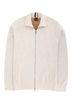 BOSS H Idino' Regular Fit Cardigan - White
