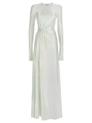 Victoria Beckham Twist Waist Long Dress - Ivory