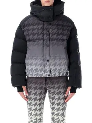 Perfect Moment Houndstooth Puffer Jacket - Pied Pul Degrade
