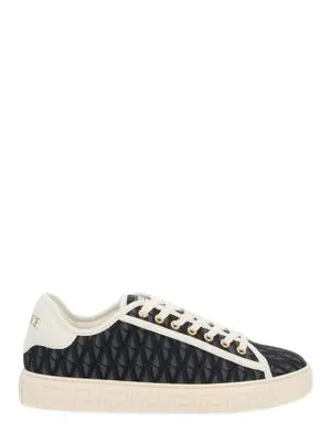Versace Greca Jacquard Sneakers - Black