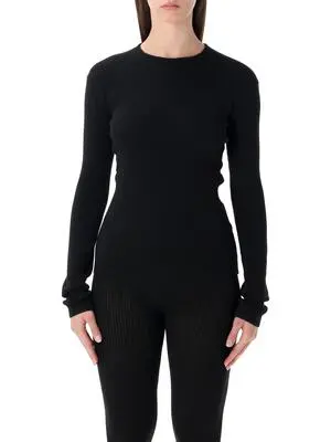 Fear Of God Ribbed Long Sleeve Top - Vintage Black
