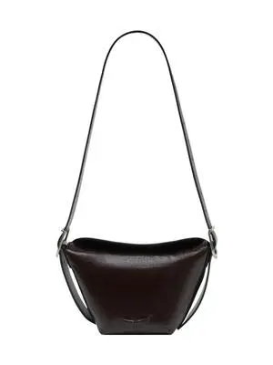 Zadig&Voltaire Baby Jane Leather Shoulder Bag - Brown