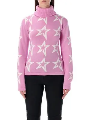 Perfect Moment Star Dust Merino Wool Sweater - Lillac Pink