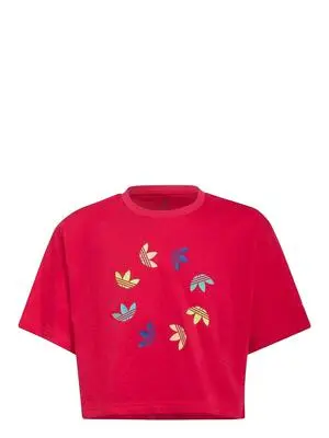 Adidas Originals By Alexander Wang Cropped T-shirt - Fuchsia