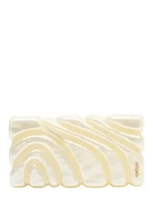 Cult Gaia Aura Acrylic Clutch - Ivory