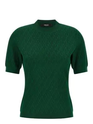 Versace V-pattern T-shirt - Green