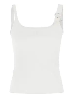 COURREGES Buckle 90's Top - White