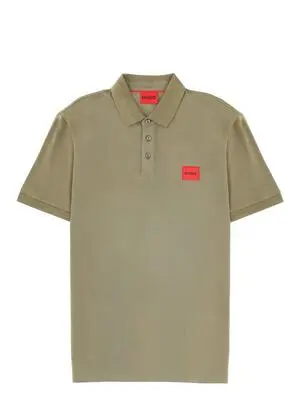Hugo Polo With Logo Patch - Green