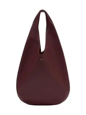 A.p.c. Le Neige Leather Shopper Bag - Red