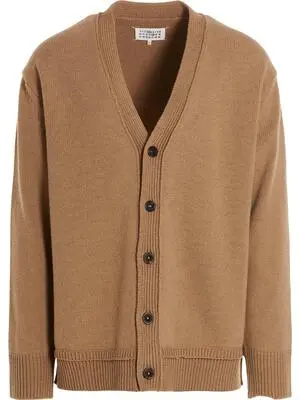 MAISON MARGIELA Wool Blend Cardigan - Beige