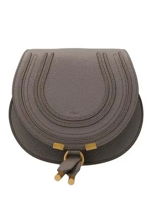 Chloé Saddle Marcie Small Crossbody Bag Gray