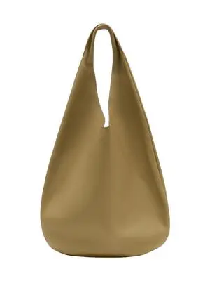 A.p.c. Le Neige Leather Shopper Bag - Beige