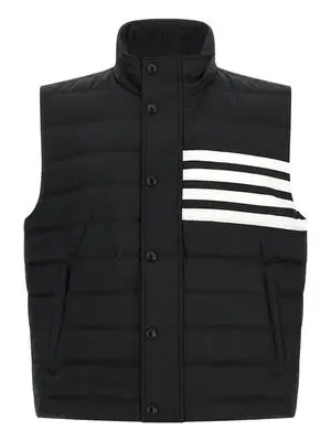 Thom Browne Quilted Down Vest - White/black