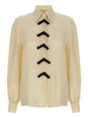 Valentino Garavani Bow Shirt - Beige