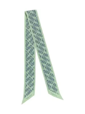 VALEXTRA Astratto Silk Ribbon - Green