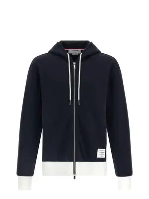 Thom Browne Bar Insert Hoodie - Blue