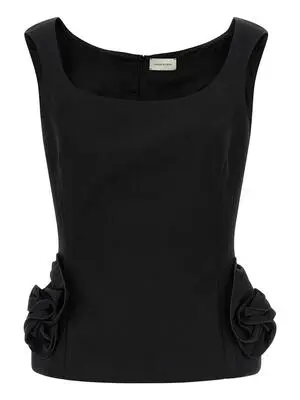 Magda Butrym Blouse 11' Silk-blend Top - Black