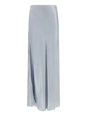 Fabiana Filippi Satin Long Skirt - Light Blue