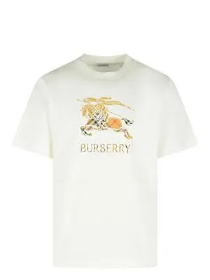 Burberry Seth' Cotton T Shirt - White