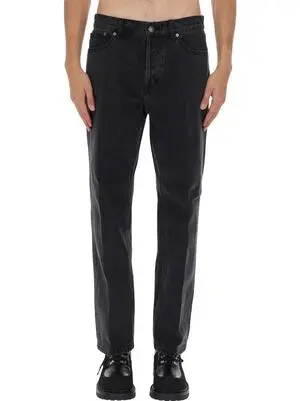 Obey Straight Leg Cotton Trousers - Black