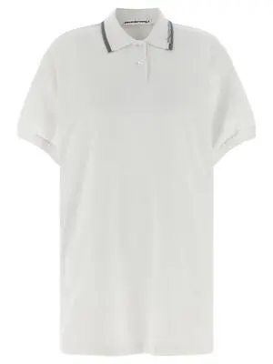ALEXANDER WANG Intarsia Collar Polo Dress