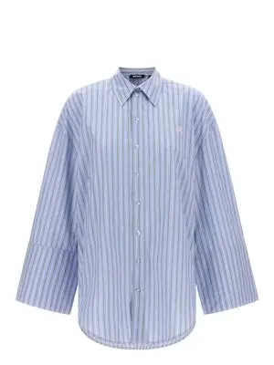 Remain Birger Christensen Poplin Oversized Shirt - Light Blue