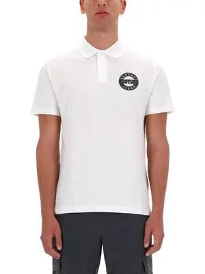 Versace Polo With Logo - White