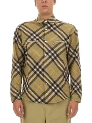 Burberry Wool Shirt - Beige