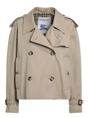 Burberry Cropped Heritage Trench Coat - Beige