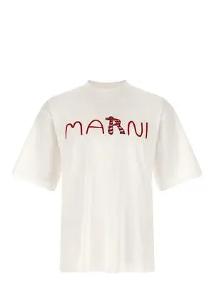 Marni Logo T Shirt - White