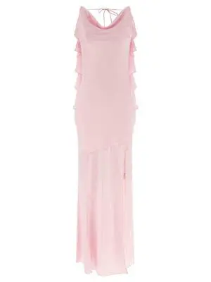Remain Birger Christensen Maxi Waterfall Dress - Pink