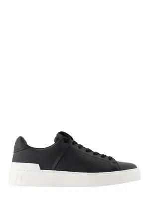 Balmain B Court Leather Sneakers - Black