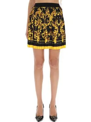 Versace Printed Mini Skirt - Black