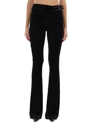 Versace Buckle Detail Pants - Black