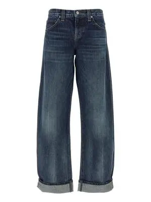 Khaite Karo Wide Leg Jeans - Blue