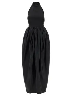 Remain Birger Christensen Satin Taffeta Maxi Dress - Black
