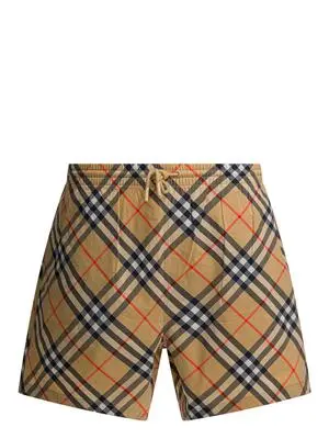 Burberry Check Beach Shorts - Beige