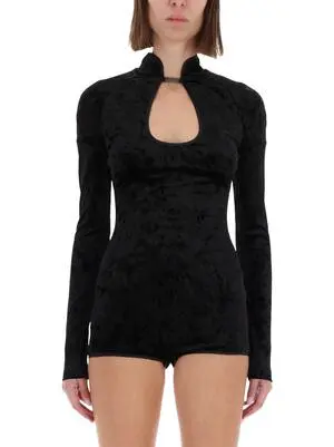 Versace Velvety Top Body - Black