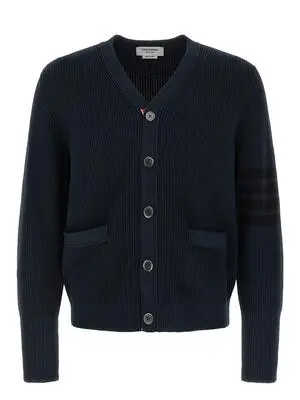 Thom Browne Garment Dye' Cotton Cardigan - Blue