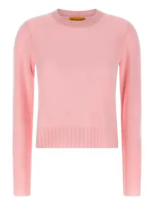 Guest In Residence Shrunken Crew Sweater - Pink