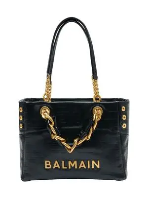 Balmain 1945 Small Shopper Bag - Black