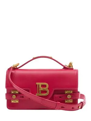 Balmain B-buzz 24 Leather Bag - Pink