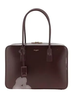 Saint Laurent Sac De Jour In Box Shoulder Bag - Bordeaux