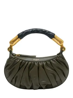 Balmain Mini Leather Bag - Green